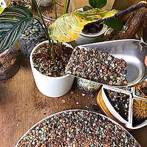 7lb Mix Lava Rocks for Plants in Door -Gravel Pebbles for Bonsai Succulent Cactus Potting Soil and Vase Fillers, Fairy Gardening,Top Dressing