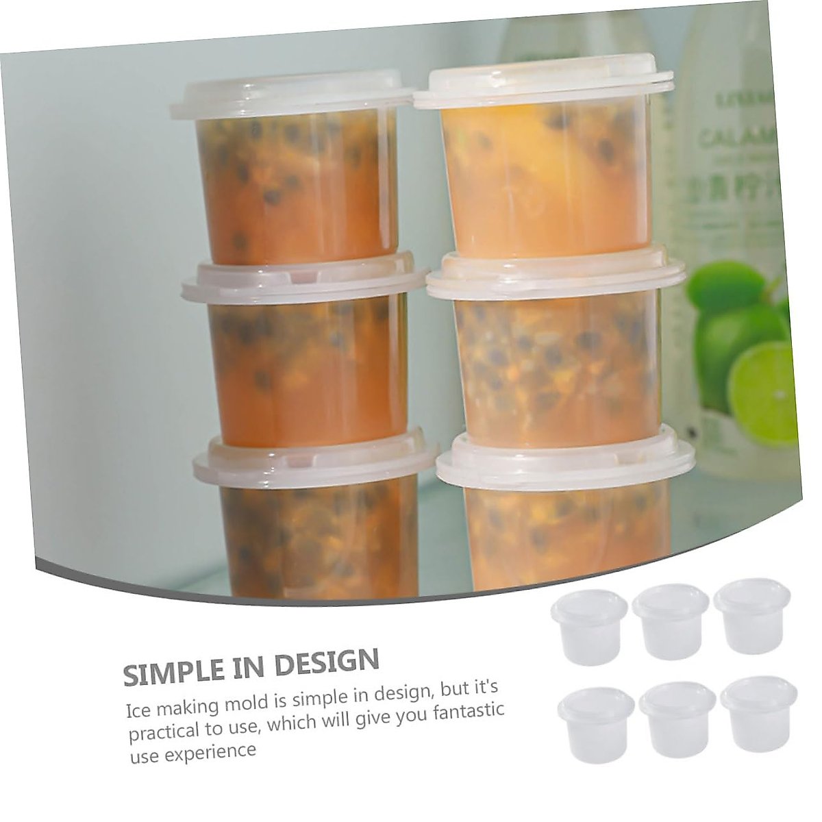 HEMOTON 3sets Ice Cube Trays for Cocktails Ice Cube Maker Tray Large Convenient Ice Cube Molds Freezer Ice Trays Reusable Ice Cube Moulds 6pcs*3