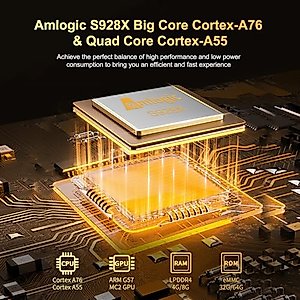 SHYSKY X96 X10 8K Ultra HD Android TV Box Android 11.0 Amlogic S928X LPDDR4 8GB RAM 64GB ROM WiFi6 1000M BT5.2 USB3.0 Support AV1 8K 60fps H.265 HDR Box with i8 Keyboard