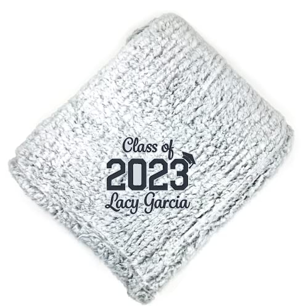 The Crafty Engineer Custom Senior 2023 Gift Sherpa Throw Blanket