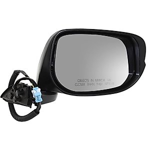Kool Vue Right Power Door Mirror Compatible With Honda Fit 2009-2014 Paintable