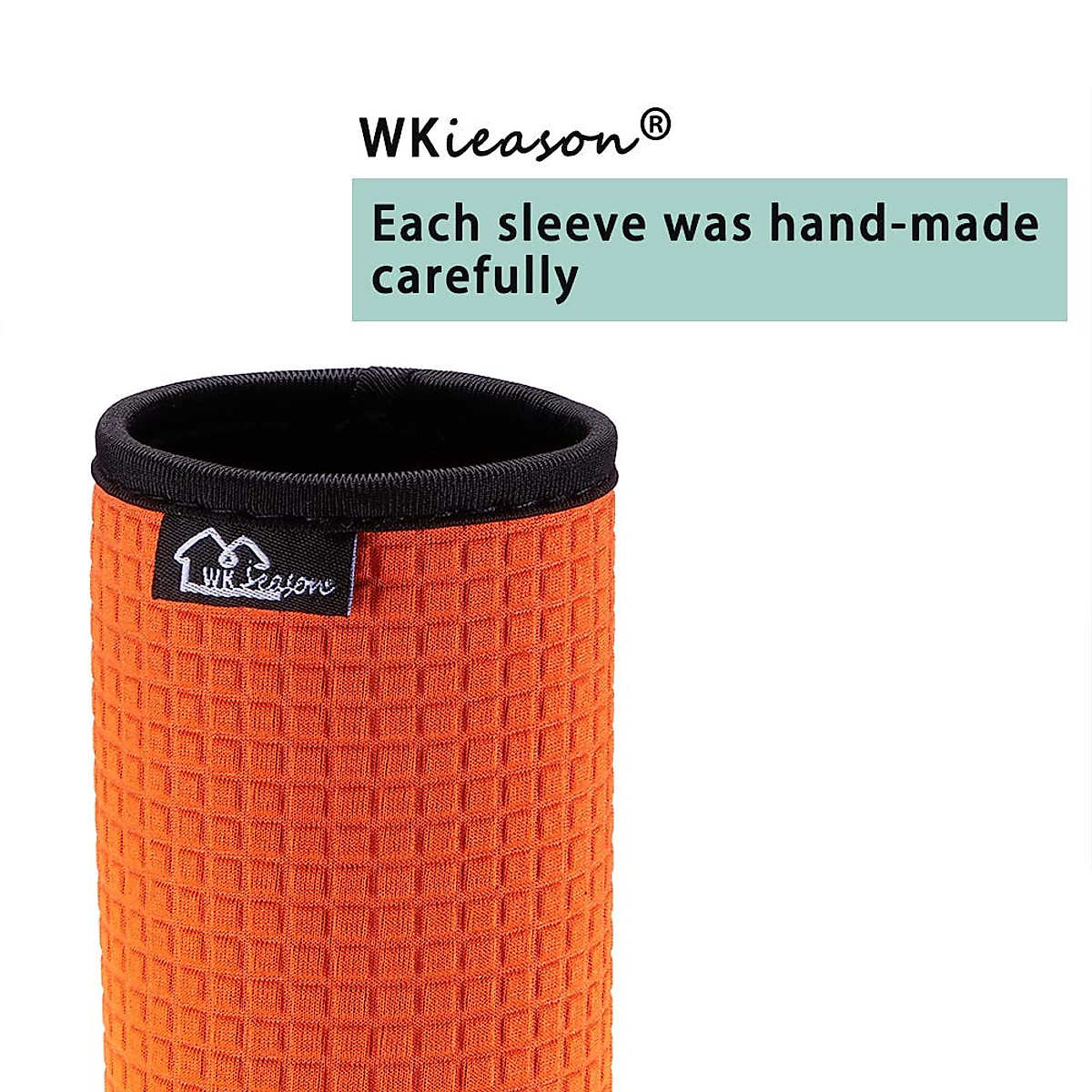 WKieason 12oz Standard Can Sleeves Insulators Sleeves Standard Can Covers 12OZ Beer Bottle Sleeves Coolers Holder Non-slip Neoprene Can Coolier Sleeves 4PC Pack (Green/Light blue/Grey/Black)