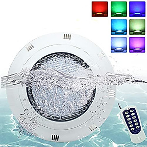 TBVECHI Pool Light 12V 36W Submersible Led Pool Light 7 Colors Changing Underwater RGB LED Pool Light IP68 Waterproof with Remote for Inground Swimming Pool Light