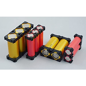 Heyiarbeit 20pcs 26650 Lithium Battery Triple Holder Bracket 3 Cell Safety Spacer Radiating Shell for DIY Battery Pack