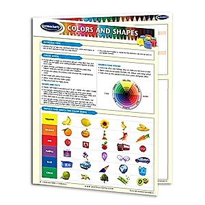 Home-Schooling Guides 4 Chart Bundle - Pre-K to Grade 2 - Laminated Charts on Early Math, Early Spell, Arts and Craft, Color and Shapes Quick Reference Guides by Permacharts