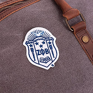 Desert Cactus Zeta Phi Beta Sorority Patch Embroidered Appliqué Patch Sew or Iron On Blazer Jacket Bag (Design 2) (3 inches)
