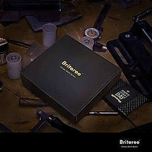 Briteree Woodworking Aprons for Men, Gift for Men, with 9 Tool Pockets, Durable Waxed Canvas, Gifts for Him