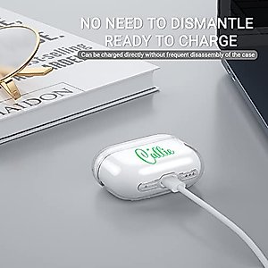 KEAECIZ Personalized Custom Case for AirPods Pro (2nd Generation),Custom Text Clear Soft TPU Protective Cover Design Your Own AirPods Pro 2022 Headphone Cases with Keychain
