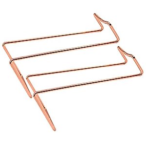 Ipetboom 2pcs Wine Stand Wine Bottle Rack Stand Storage Wine Display Rack Stylish Wine Bottle Organizer Desktop Stand Wine Bottle Display Holder Iron Wire Rack 3l