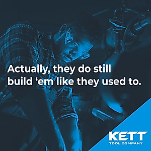 Kett P-500 18-Gauge Pneumatic Double Cut Shears, 90 PSI with 2200 RPM, Metal Cutter Tool, Electric Shears, For Metal Fabricators, Automotive, HVAC