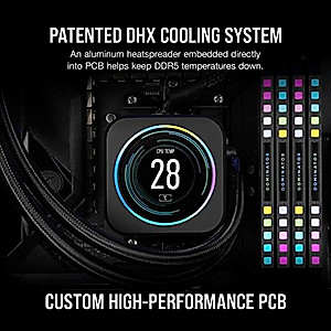 CORSAIR DOMINATOR PLATINUM RGB DDR5 32GB (2x16GB) DDR5 6000MHz CL36 AMD EXPO Intel XMP iCUE Compatible Computer Memory – Gray (CMT32GX5M2D6000Z36)