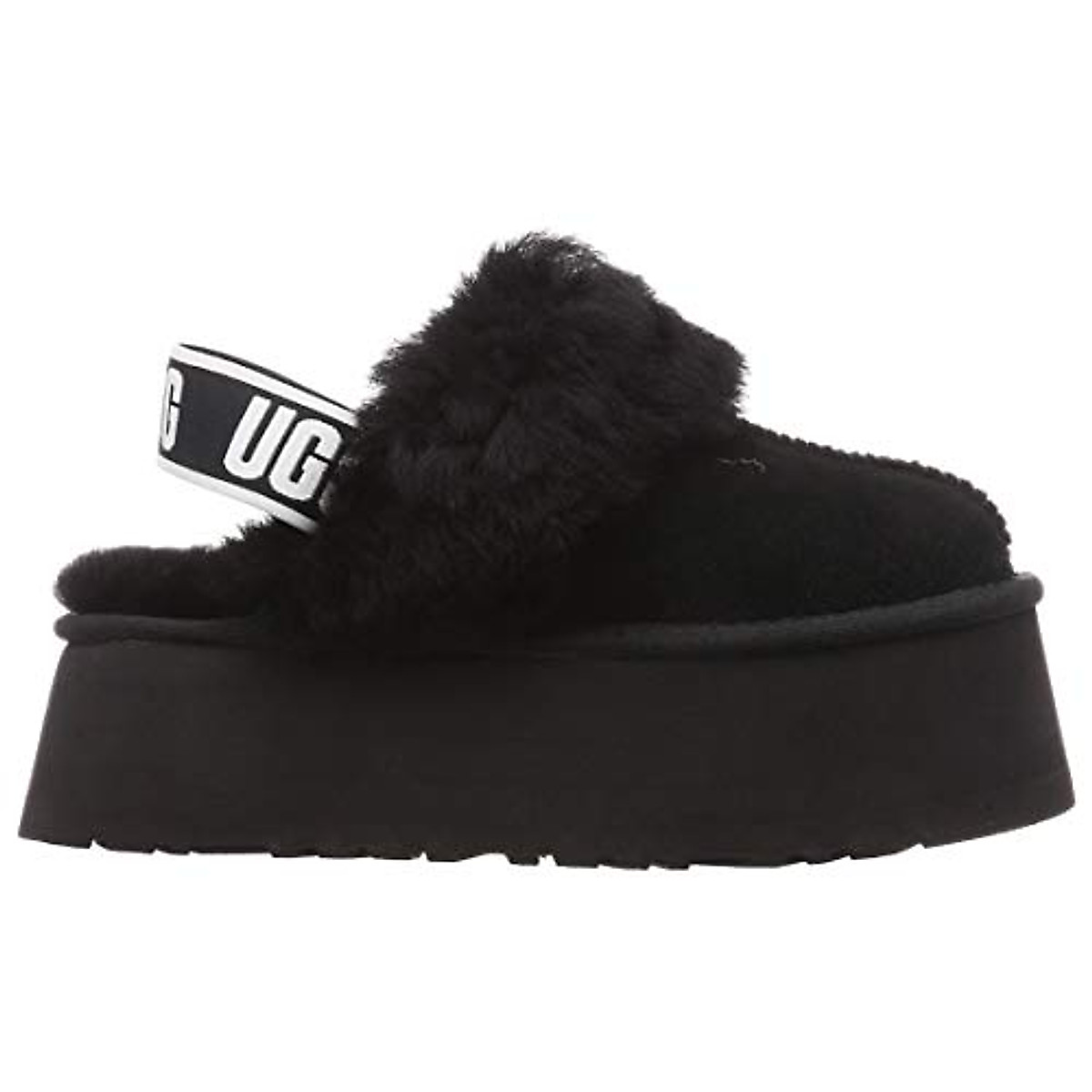 UGG Women's Funkette Slipper, BLACK, 9