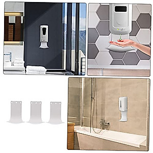 GANAZONO 12 pcs soap Dispenser Tray Dispenser Catch Tray soap Dispenser Bracket Laundry soap Dispenser Plastic Soap Dispenser Holder Laundry drip Trays Foam Floor abs Spray White