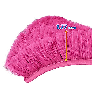 LOCHAS Ultra Soft Indoor Modern Area Rugs Fluffy Living Room Carpets for Children Bedroom Home Decor Nursery Rug 8x10 Feet, Hot Pink