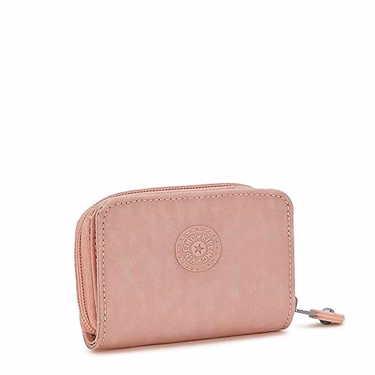 Kipling Women's Tops Wallet, Compact, Practical, Nylon Travel Card Holder, Tender Rose, 3''L x 4''H x 1''D