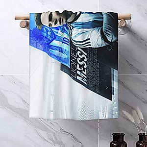 King of Argentina #10 Messi Facial Washcloths Face Wash Cloth Soft Fast Drying Facial Cleansing Cloth for Face 16 X 27.5 Inch