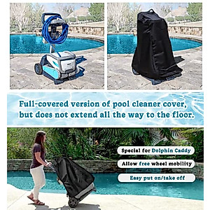 9991794-R1 Pool Cleaner Classic Caddy Cover, Fits for Dolphin Robotic Cleaner Caddy & Many Brands of Robotic Pool Vacuum Cleaners Caddy
