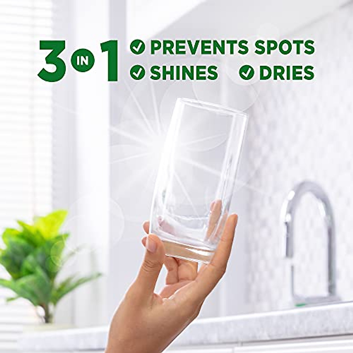 Cascade Platinum Dishwasher Rinse Aid, 8.45 fl oz (Packaging May Vary)