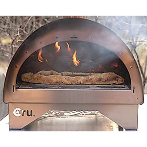 Cru Ovens Model 30 Outdoor Stainless Steel Portable Wood-Fired Pizza Oven, Pizza Peel + Embers Rake Included, Made in Portugal