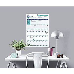 2024 Amy Knapp's Big Grid Family Organizer Wall Calendar: 17-Month Giant Fridge Calendar for Mom with 175+ Stickers (Hanging Family Plan Calendar, Thru December 2024)