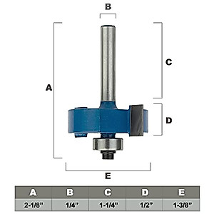 Sabre Tools Rabbeting Router Bit (1/4" Shank)