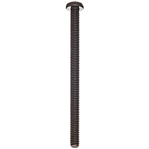 Small Parts Steel Pan Head Machine Screw, Black Oxide Finish, Meets ASME B18.6.3, #2 Phillips Drive, #8-32 Thread Size, 2-1/2" Length, Fully Threaded, Import (Pack of 50)