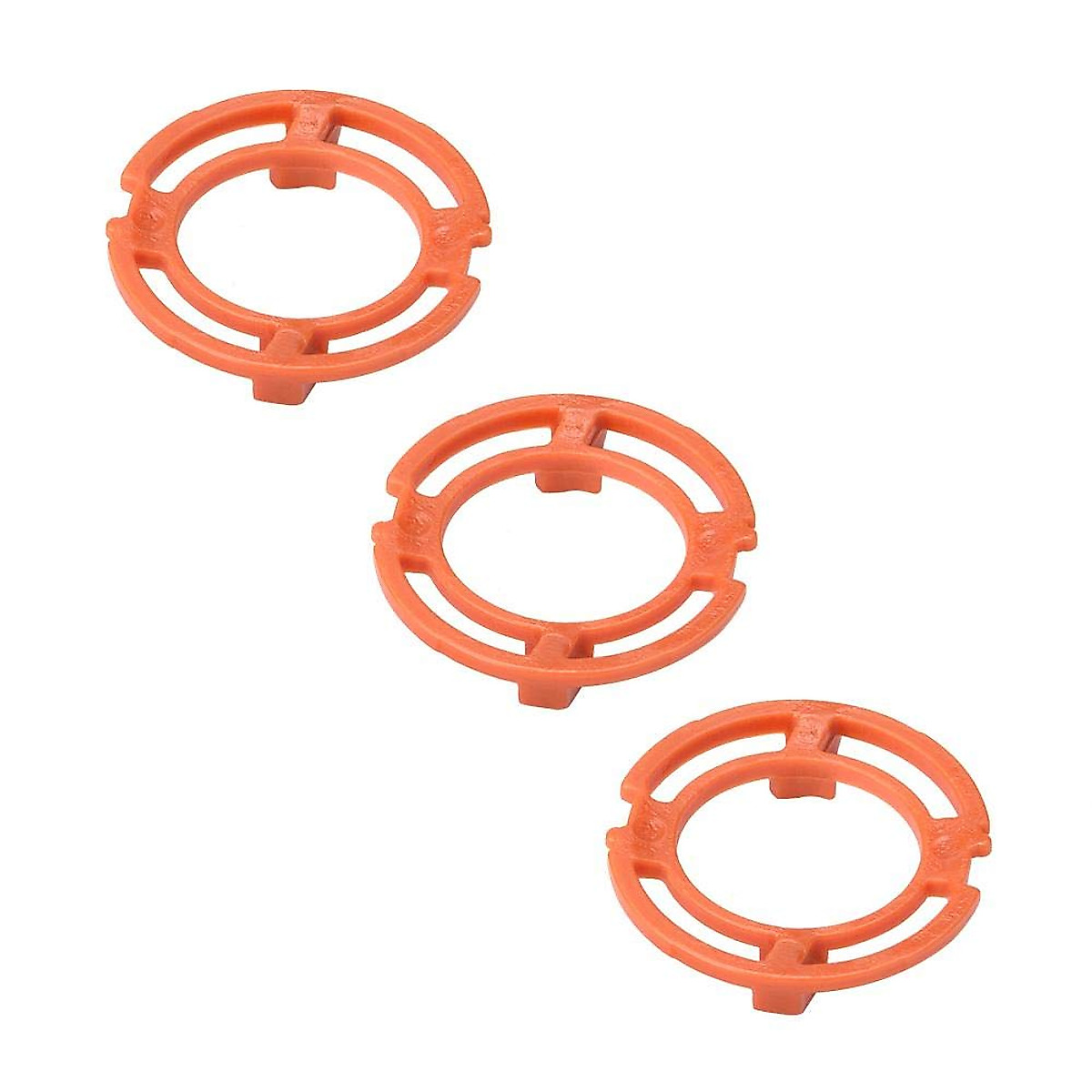 Cinnyi 3PCS Shaver Razor Retaining Lock-Ring Orange Blade Retaining Rings for Norelco Series 7000 9000 RQ12 Models