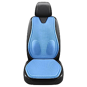 KENNISI Seat Cushion – Non-Slip Orthopedic Gel & Memory Foam Coccyx Cushion for Tailbone Pain – Car Seat Cushion (Blue, 1-pc)