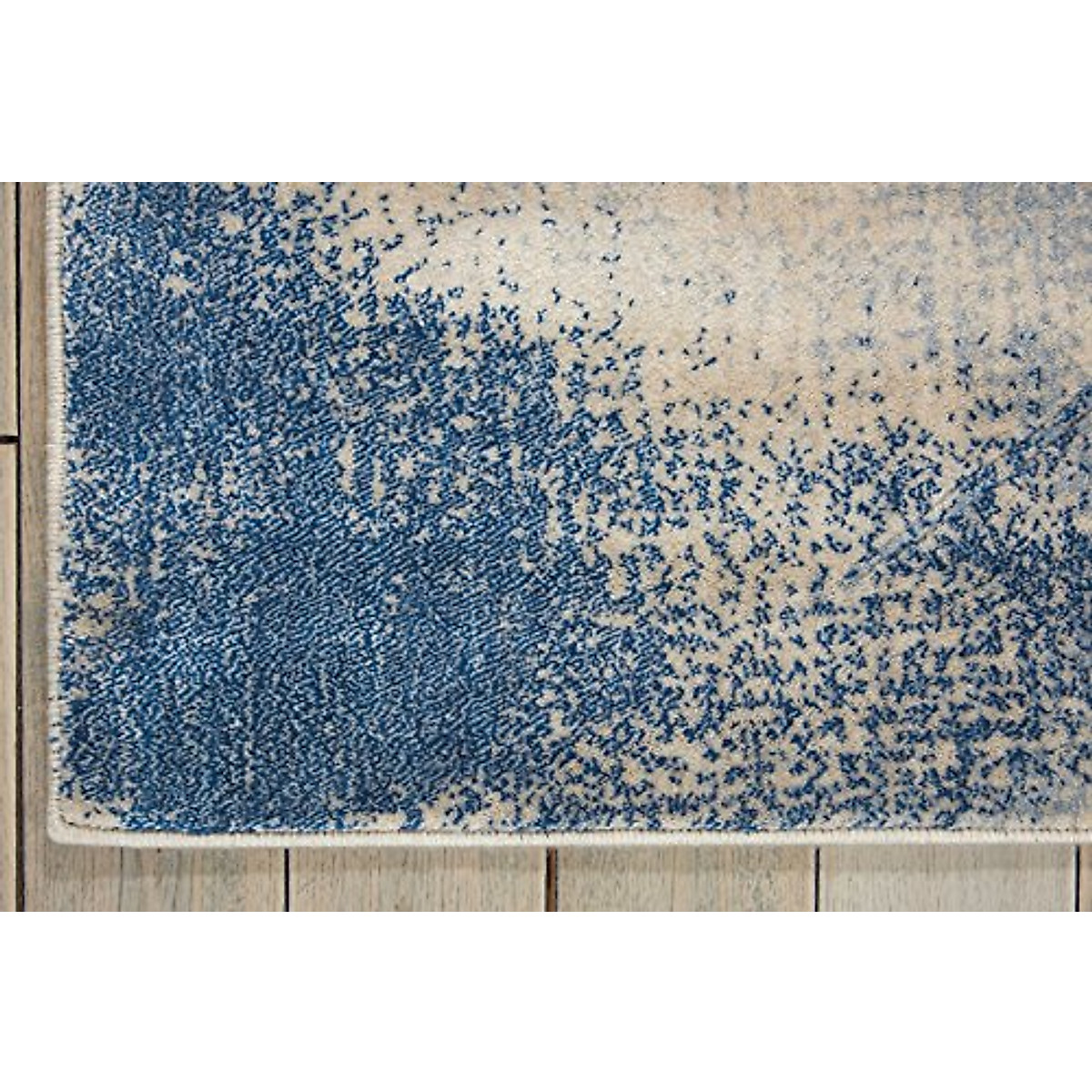 Nourison Somerset Floral Ivory/Blue 9'6" x 13' Area Rug, Easy Cleaning, Non Shedding, Bed Room, Living Room, Dining Room, Kitchen (10x13)