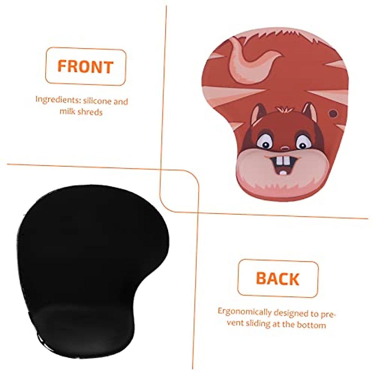 Ciieeo 1pc Wrist Mouse Pad Anti- Slip Pad Pads Computer Pads Gel Wrist Rest for Keyboard Silicone Table Mats Mouse Pad for Laptop Mouse Mat Mouse Pad with Wrist Support Lovely Mouse Pads