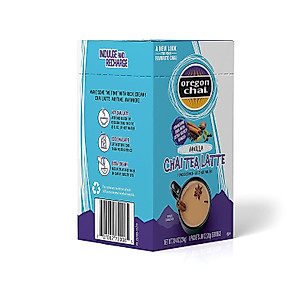 Oregon Chai Vanilla Dry Chai Latte Mix, 8 Count (Pack of 6)