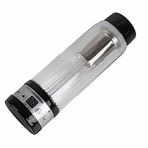 TRAVEL ELECTRIC KETTLE CAR HEATING CUP HOLDER | BOIL WATER IN CAR | 12V / 24V 95W 420ML | FORNOODLES, TEA, COFFEE | CRYSTAL HEATER | BOROSILICATE GLASS INNER TANK (Black)