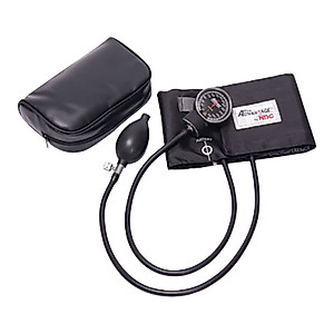 Pro Advantage NDC P548200 Deluxe Aneroid Sphygmomanometer, Adult, Black, Latex Free