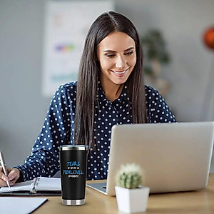 CHICKOR Funny Pickleball Gifts Ideas For Dad,Men, Husband, Women, Lovers, Sports Player, Beginer - Pickleball Coffee Mug - Pickleball Accessories - Tears Of My Pickleball Opponents Tumbler 20 Oz