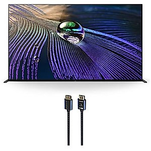 Sony XR83A90J 83" A90J Series HDR OLED 4K Smart TV with an Austere 5S-4KHD1-2.5M 5-Series 2.5m aDesign HDMI Cables WovenArmor (2021)