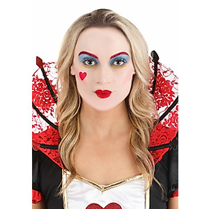 Queen of Hearts Makeup Costume Kit Cream Makeup Tray, Pencil, Applicator