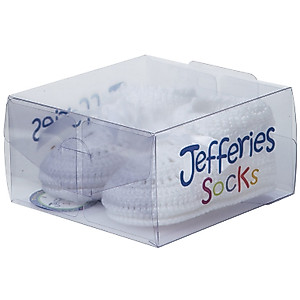 Jefferies Socks Baby Girls' Hand Crochet Bootie, White, Newborn (2681)