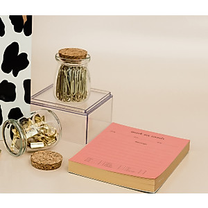 Kate Spade New York Memo Notepad, Small Scratch Pad for Notes, Cute Pink Writing Pad with 125 Sheets, Mark My Words