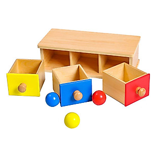 Kghios Montessori Box Bins Infant Toys Materials for Toddlers Babies 6-12 Months - 1-2 Year Old Babies 18 Months Materials Educational Tools Preschool Early Learning Wooden Toys