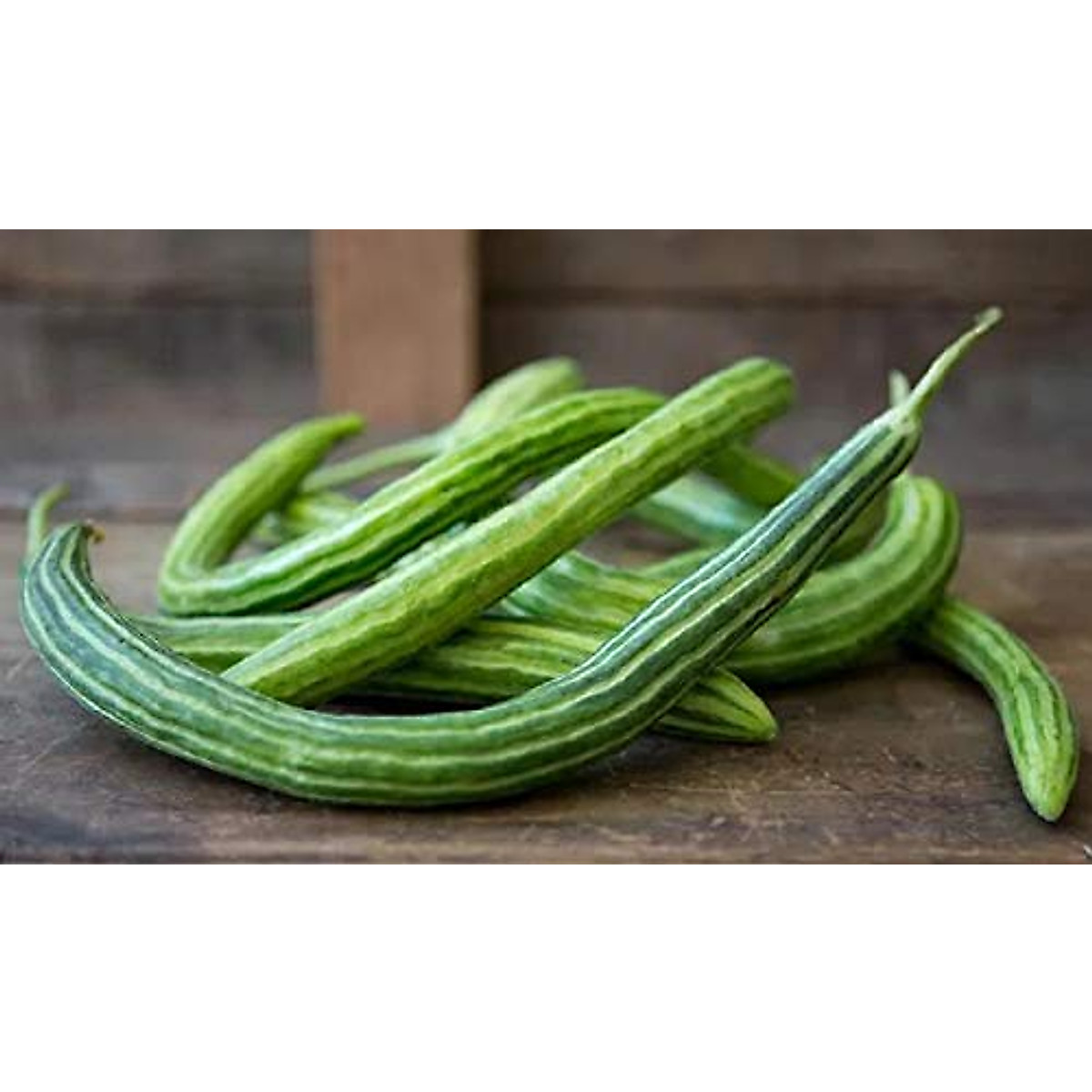 David's Garden Seeds Cucumber Asian Painted Serpent FBA-8422 (Green) 25 Non-GMO, Heirloom Seeds