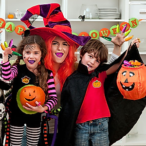 ANGOLIO 169Pcs Halloween Party Favors for Kids, Trick or Treat Toys Giveaways Eye Ring Witch Gloves Vampire Dentures Decorated Goodie Bag Stuffers Halloween Parade