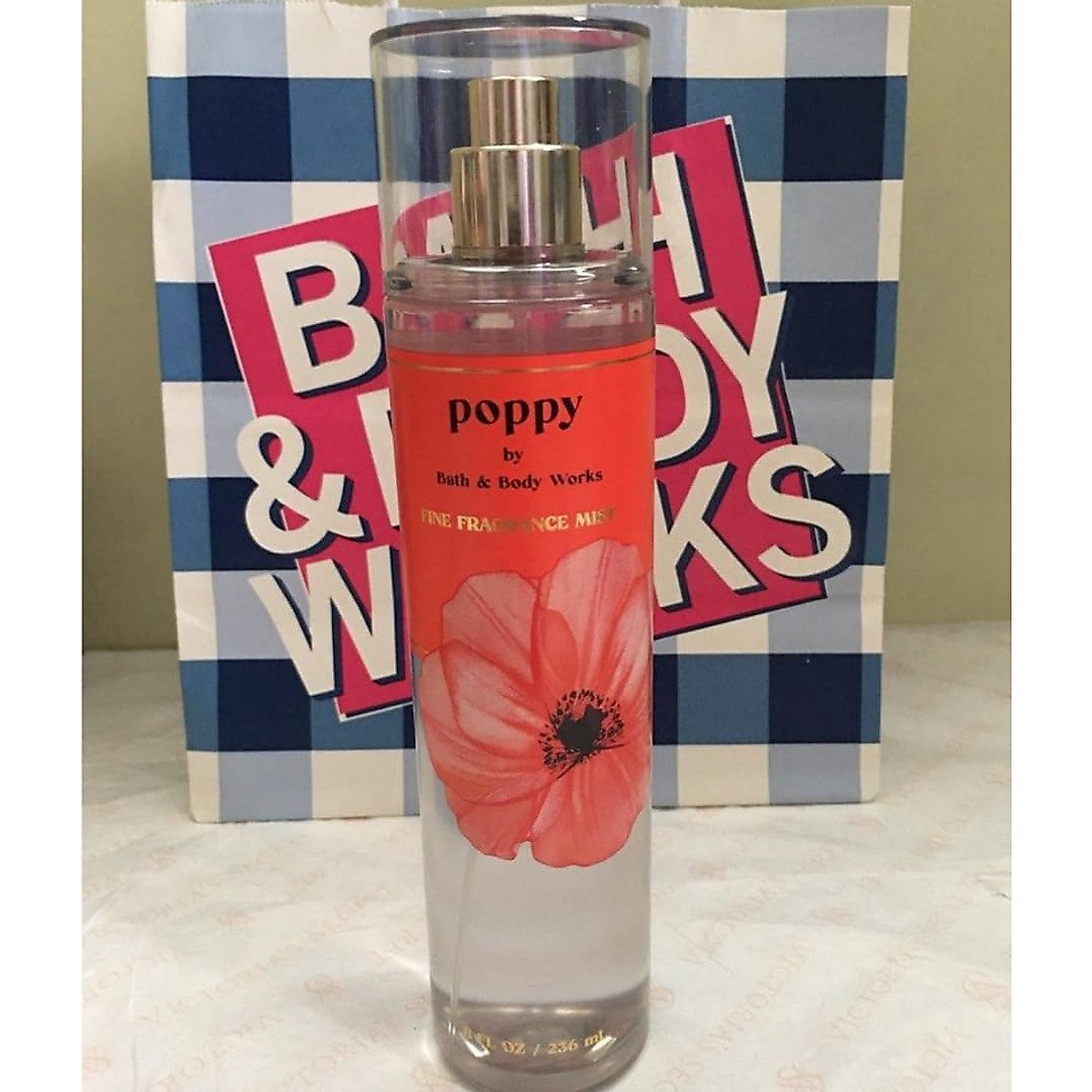 Bath & Body Works Poppy Fine Body Fragrance Mist 8 Fluid Ounce (Poppy)