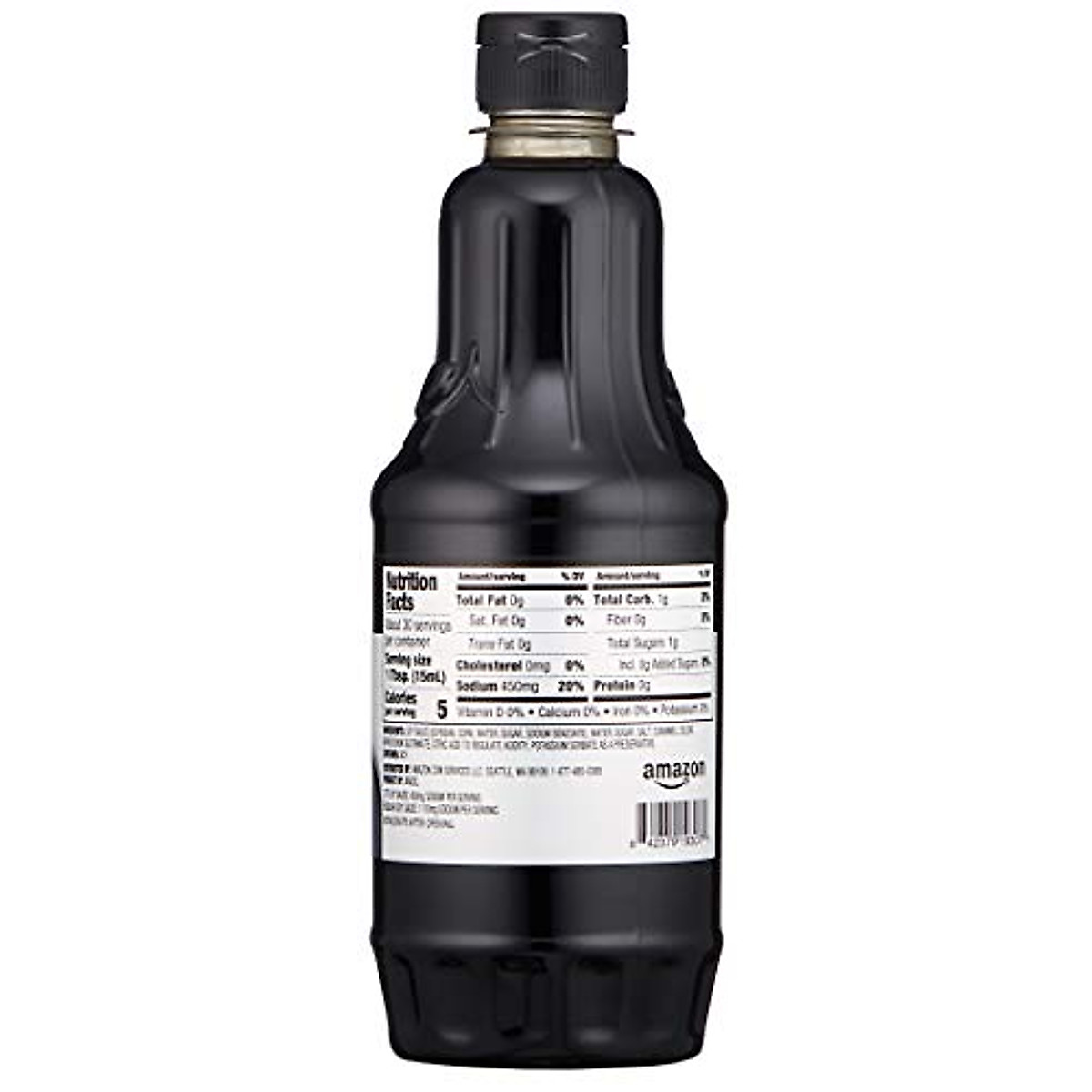 Amazon Brand - Happy Belly Low Sodium Soy Sauce, 15 Fl Oz (Pack of 1)