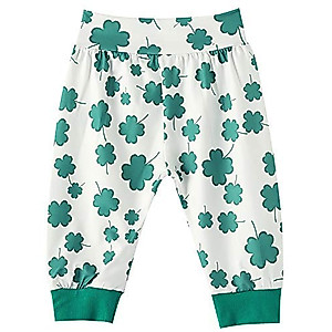 Aslaylme Baby Boy Girls St. Patrick's Day Outfit Newborn Saint Patrick's Day Clothes First St. Patrick's Day Bodysuit (Green, 3-6 Months)