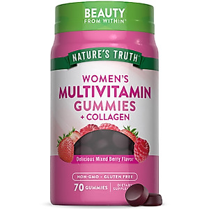 Nature's Truth Womens Multivitamin Gummies Plus Collagen & Biotin | 70 Count | Non-GMO & Gluten Free Supplement