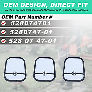 Adefol 8 x 528074701 Air Filter for RedMax Red Max BCZ230TS BCZ2450S BCZ2460S BCZ260TS BCZ2650S BCZ2660TS Husqvarna 426LST 430LS Trimmer Brushcutter