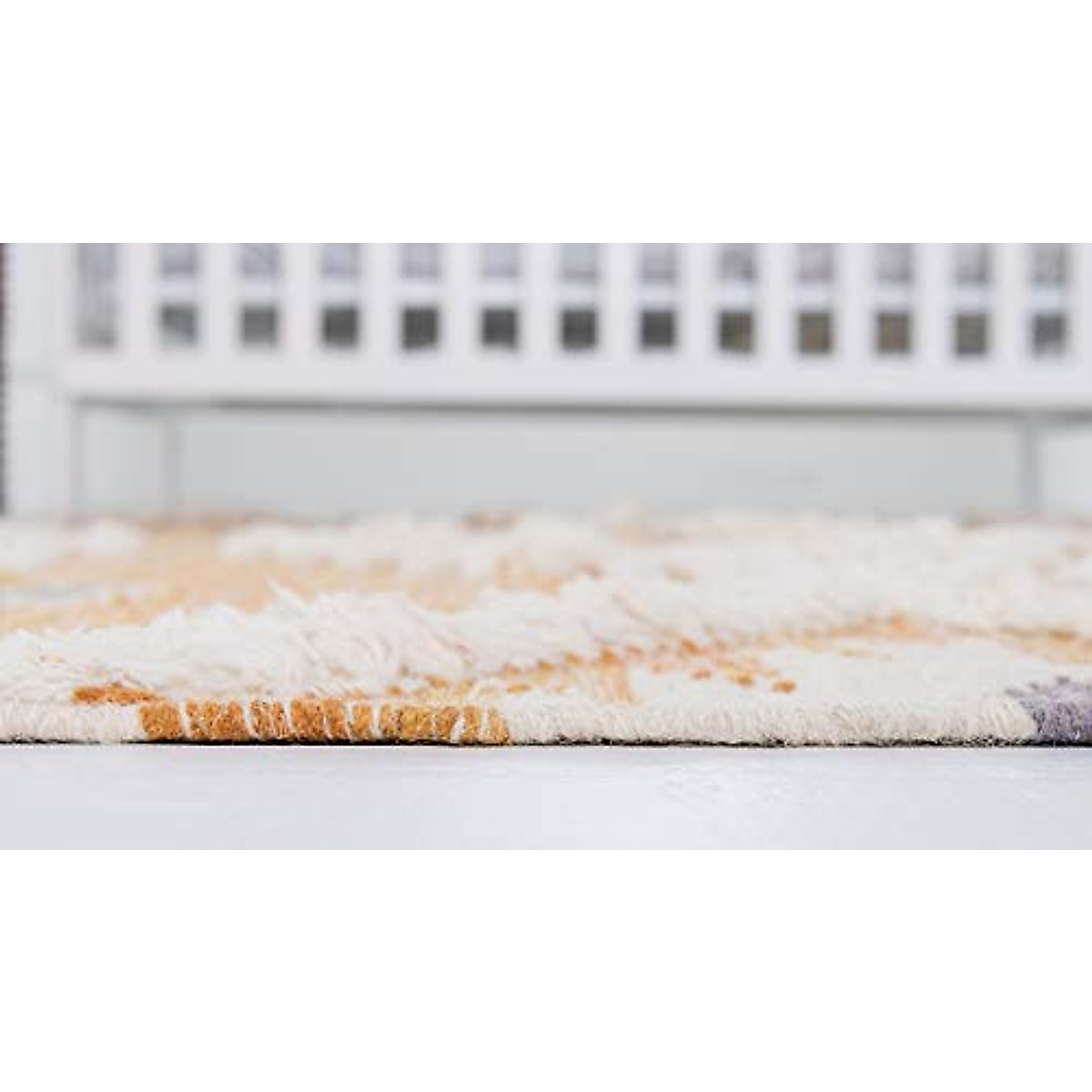 Unique Loom Mesa Collection Geometric, Natural Fibers, Southwestern, Bohemian Area Rug (2' 0 x 3' 0 Rectangular, Yellow/ Ivory)