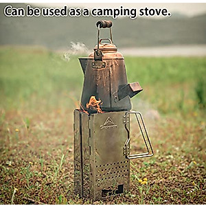 camping moon Charcoal Chimney Starter Collapsible Foldable Grill Chimney Stainless Steel MT-17 (Triangle Charcoal Chimney Starter MT-17)