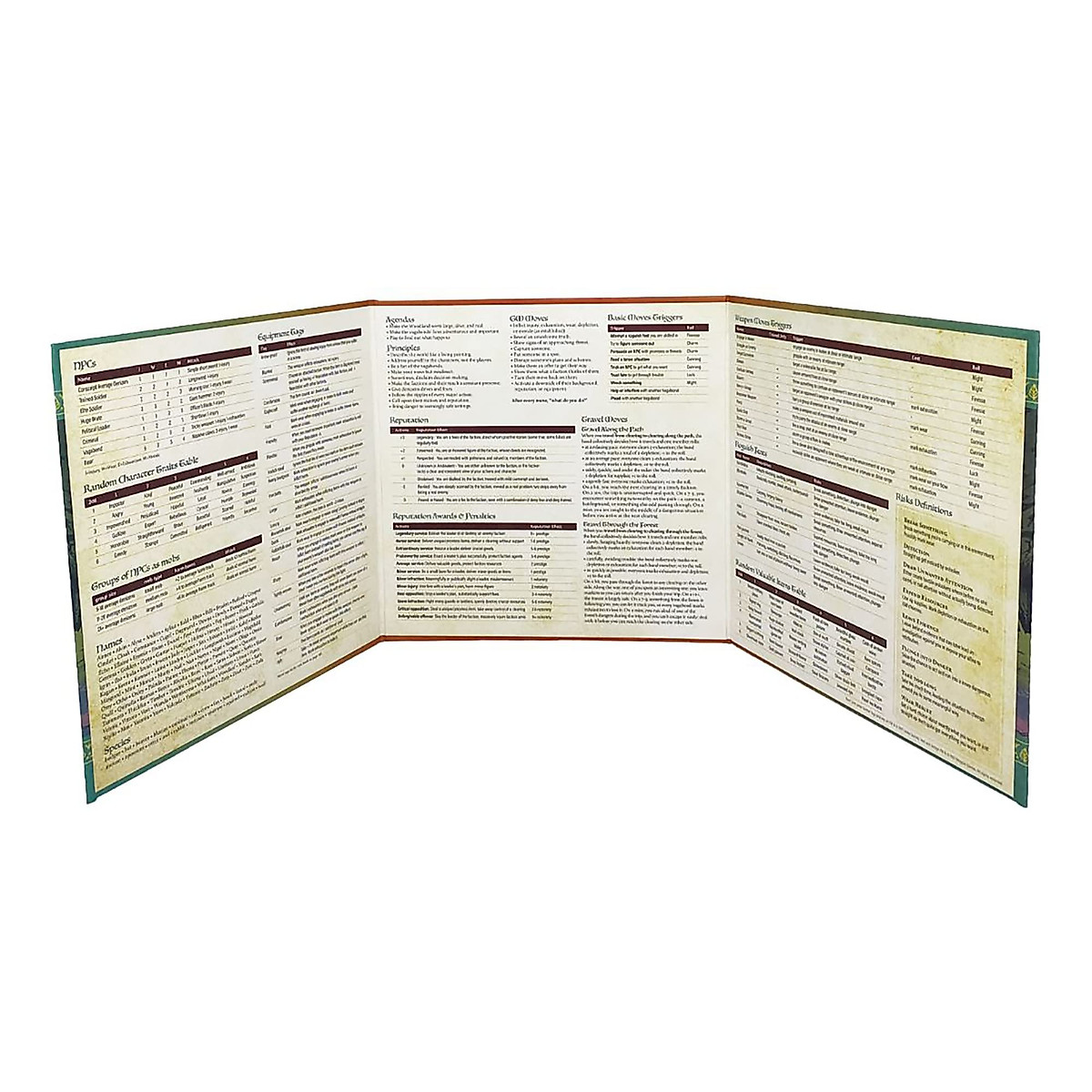 Magpie Games Gamemaster Accessory Pack - Root: The Roleplaying Game Expansion, Tri-Fold Tabletop GM Screen and Campaign Notepads