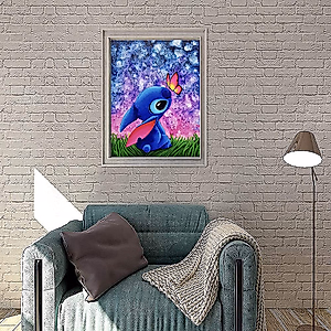 Diamond Painting Kits for Adults Kids 5D DIY Diamond Art Kits Round Full Drill Paint with Diamonds Crystal Rhinestone Cross Stitch Cartoon Picture Arts and Craft